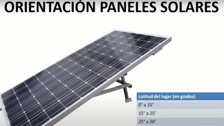 Ángulo de inclinación de paneles Solares en Chile - Precios Año 2025
